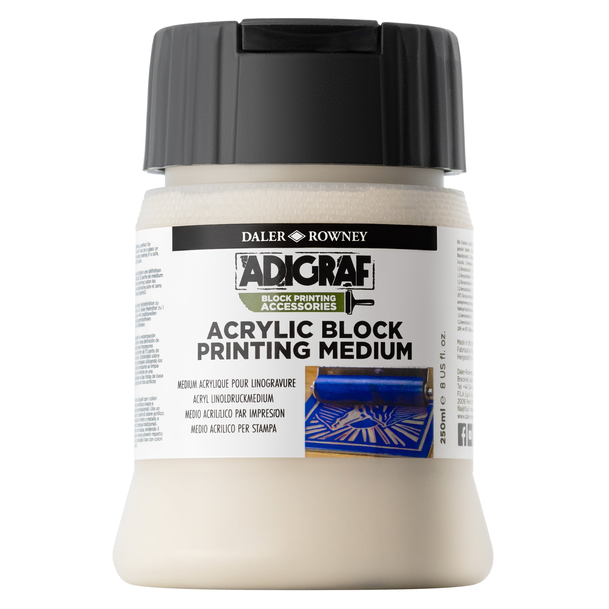 Daler-Rowney Adigraf Acrylic Block Printing Medium - 250ml – ARTdiscount