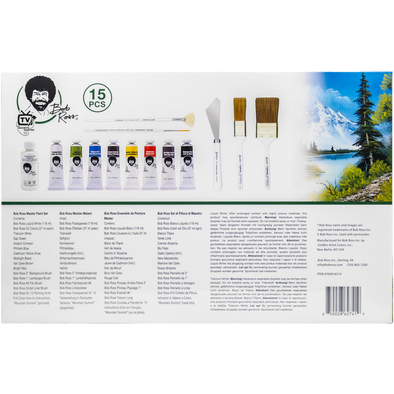 Bob Ross Master Set + Free ART essentials Sketching Art Set - 25 Pieces