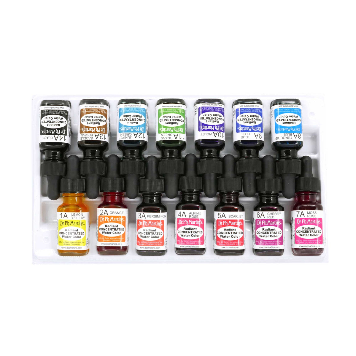 Dr. Ph. Martins Watercolour Dye (Ink) - Set A