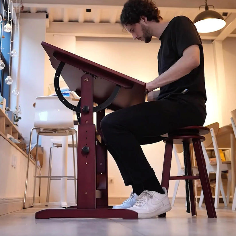 MEEDEN Extra Large Wood Drafting Table - Golden Oak – ARTdiscount