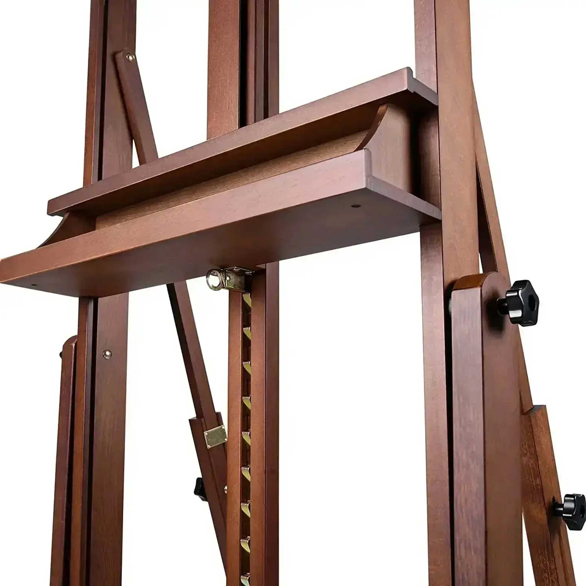 MEEDEN Extra-Large Heavy-Duty H-Frame Artists Easel - Walnut Finish