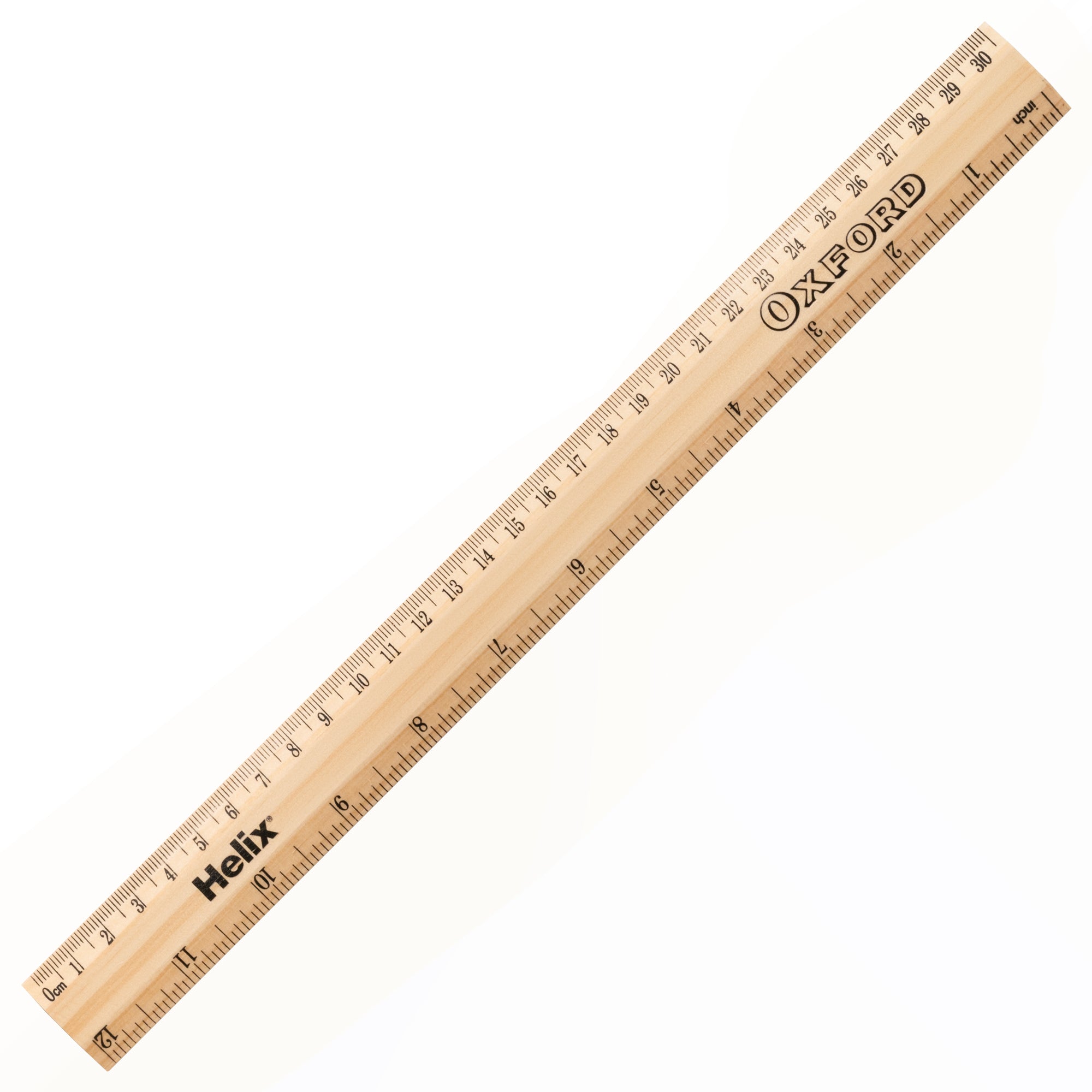 Helix Oxford Traditional Dual-Sided Wooden Ruler - 30cm/12" – ARTdiscount
