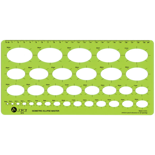 Jakar Isometric Ellipse Master Template