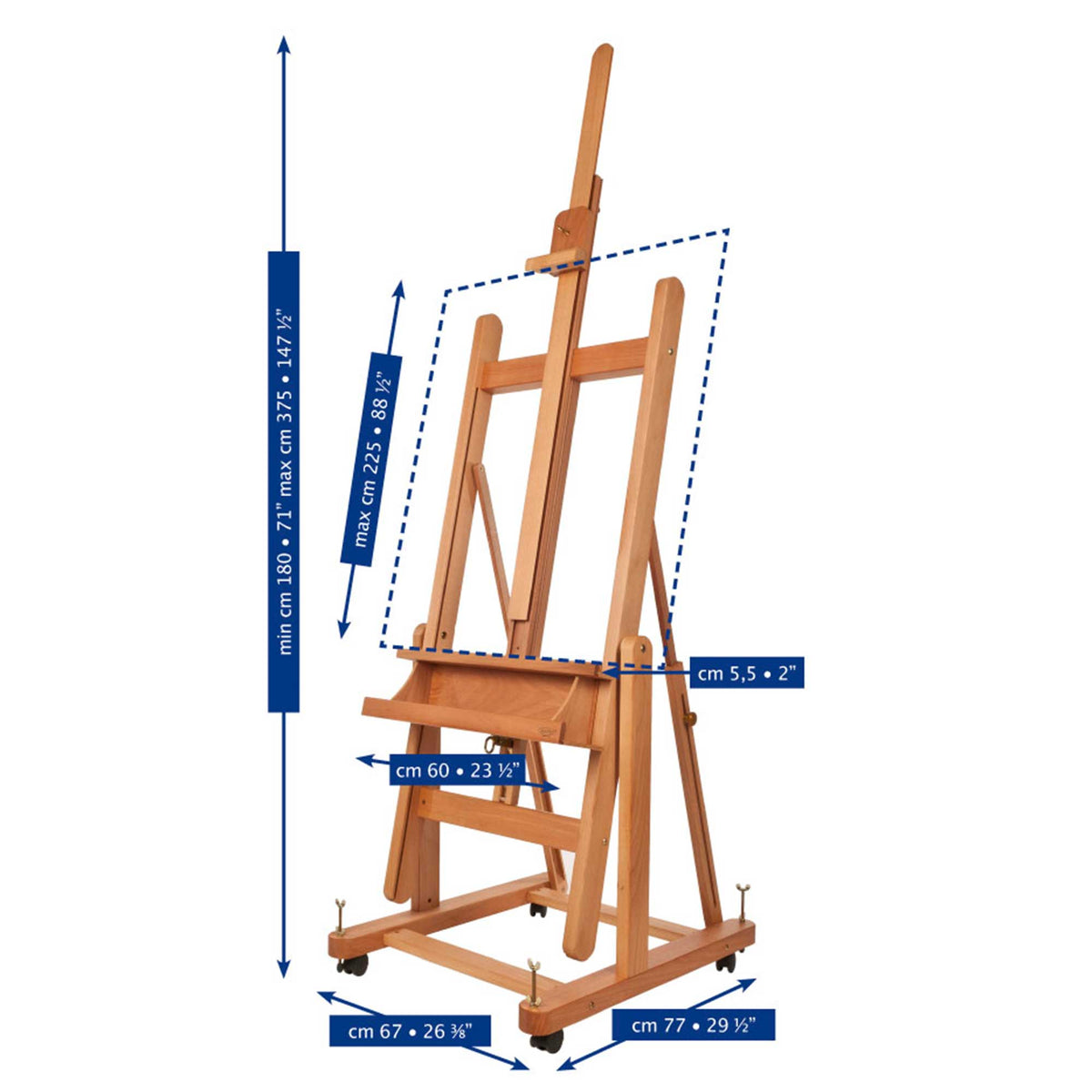 Mabef Convertible Studio Easel M/18
