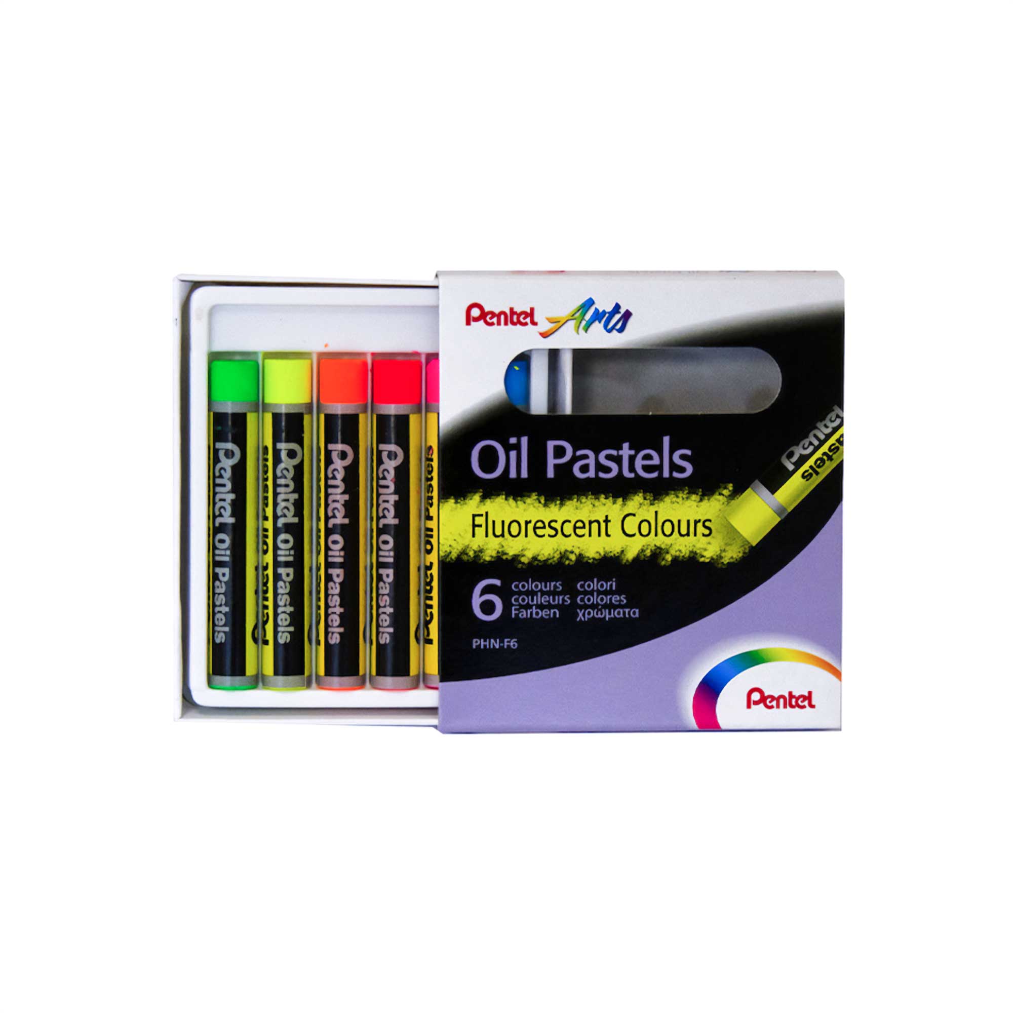 Pentel Arts Oil Pastel Sets Metallic & Fluorescent Colours