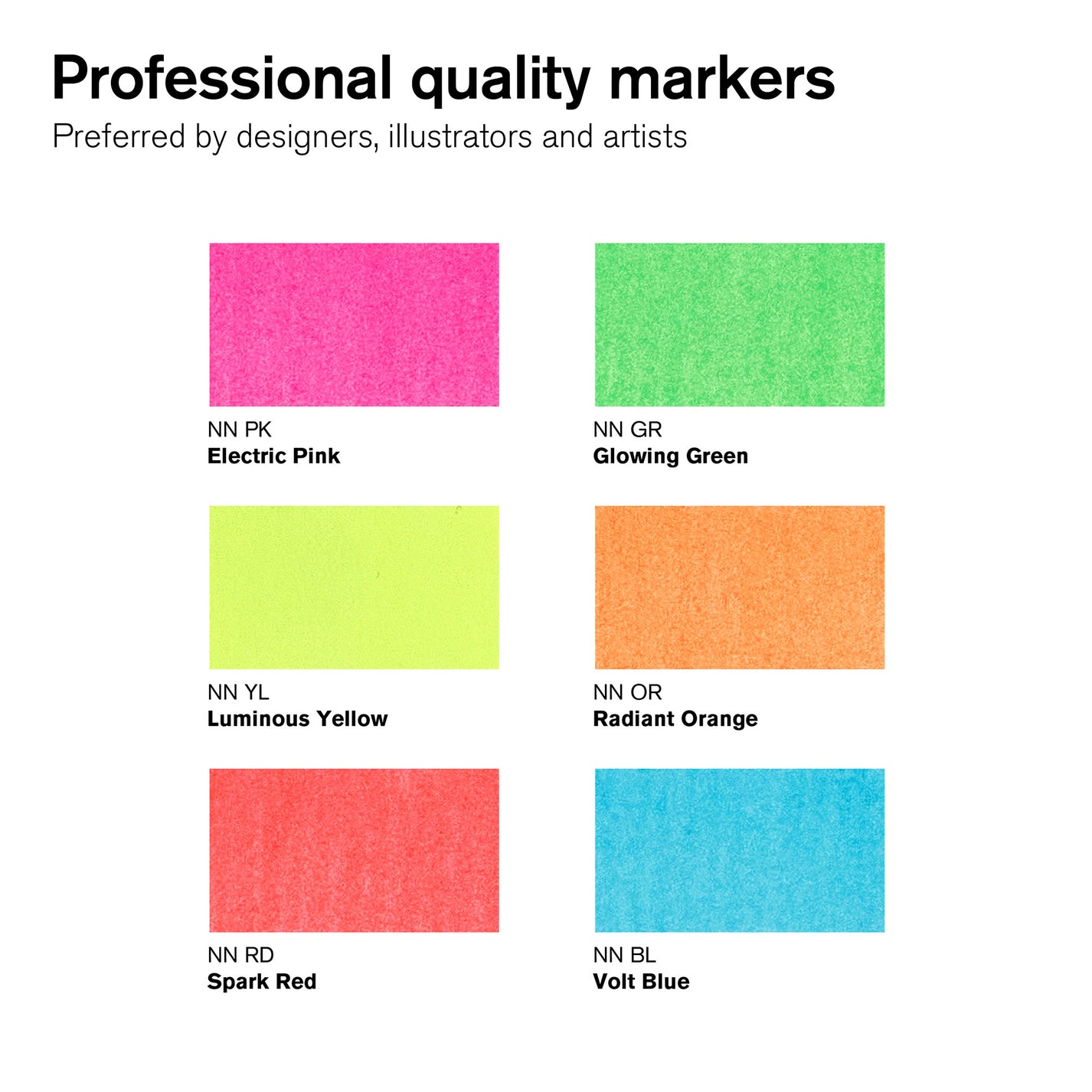 Winsor & Newton Promarker Neon - Fluorescent Markers - Set of 6 ...
