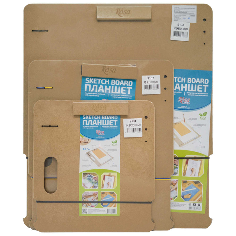 Rosa Sketch Boards with Magnetic Clips