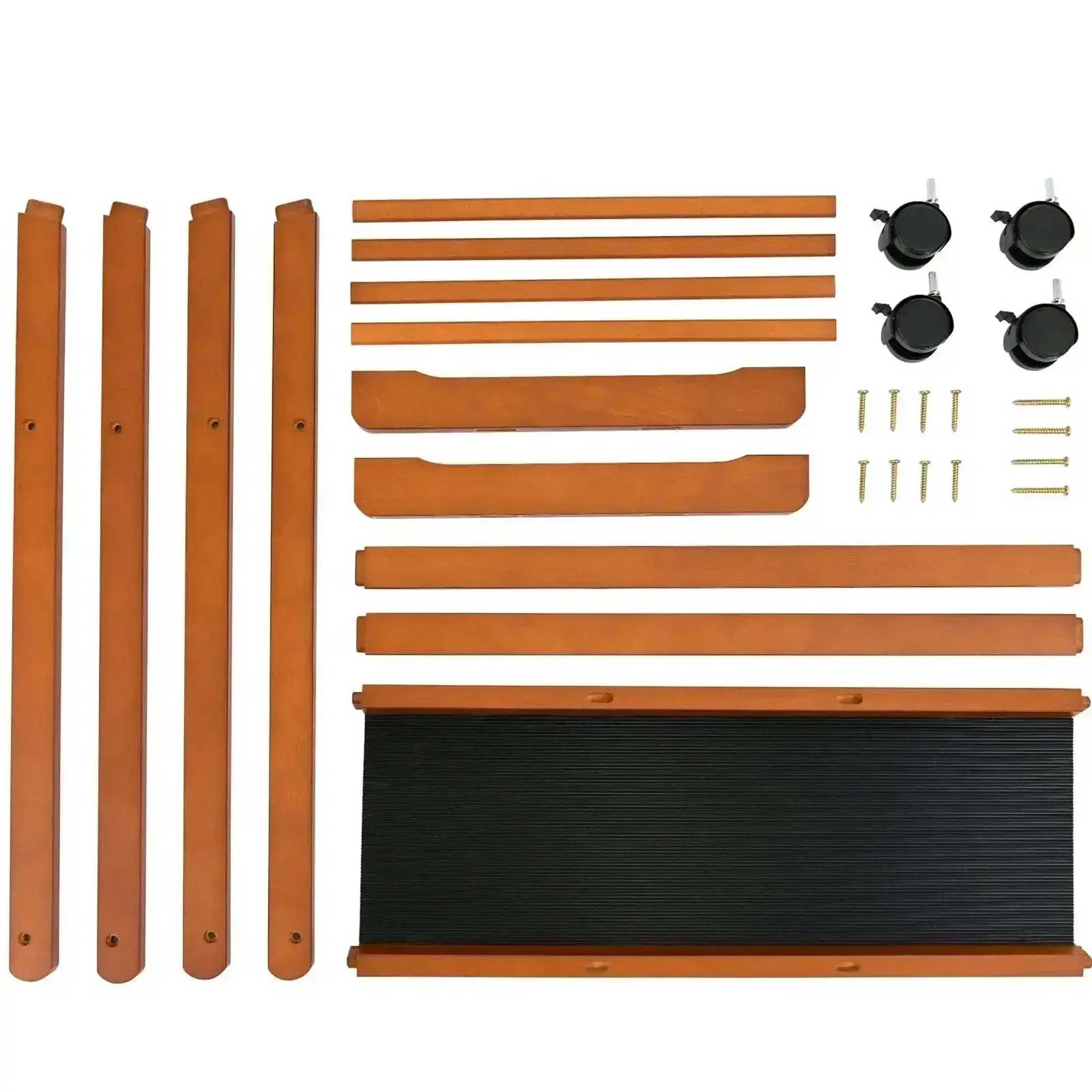 MEEDEN Large Artists Print Rack with Castors - Walnut