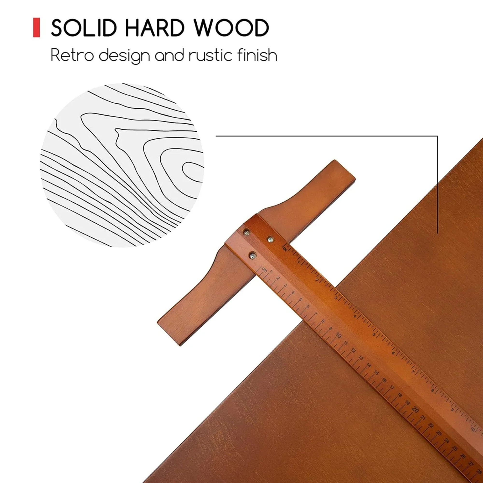 MEEDEN Extra-Large Wood Drafting Table - Golden Oak