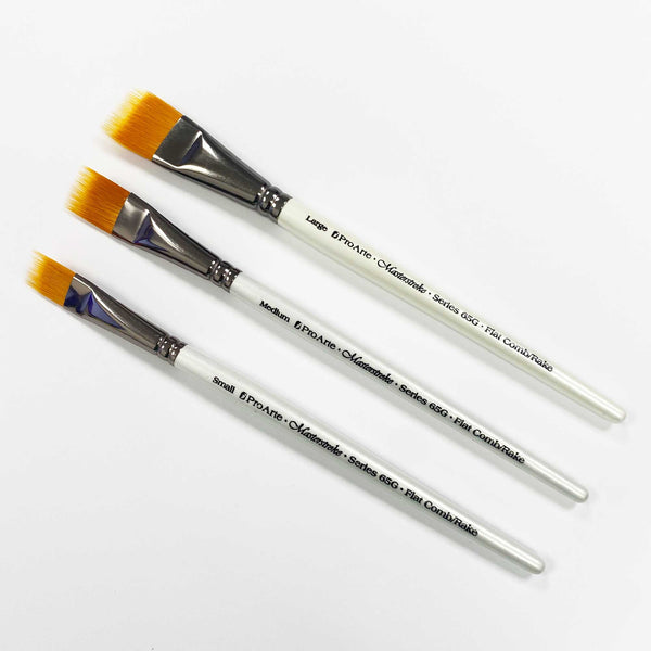 Pro Arte - Terry Harrison Masterstroke Flat Comb/Rake Brush Series 65G