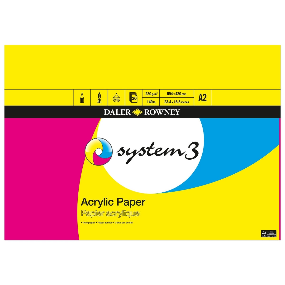 System 3 Acrylic Paper Pad