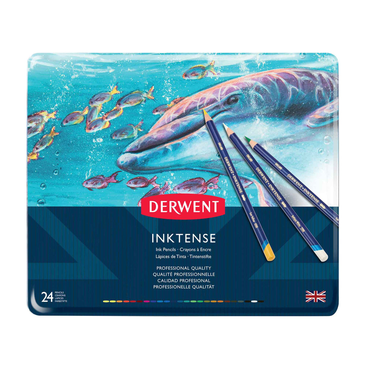 Derwent Inktense Pencils - Assorted metal Tins