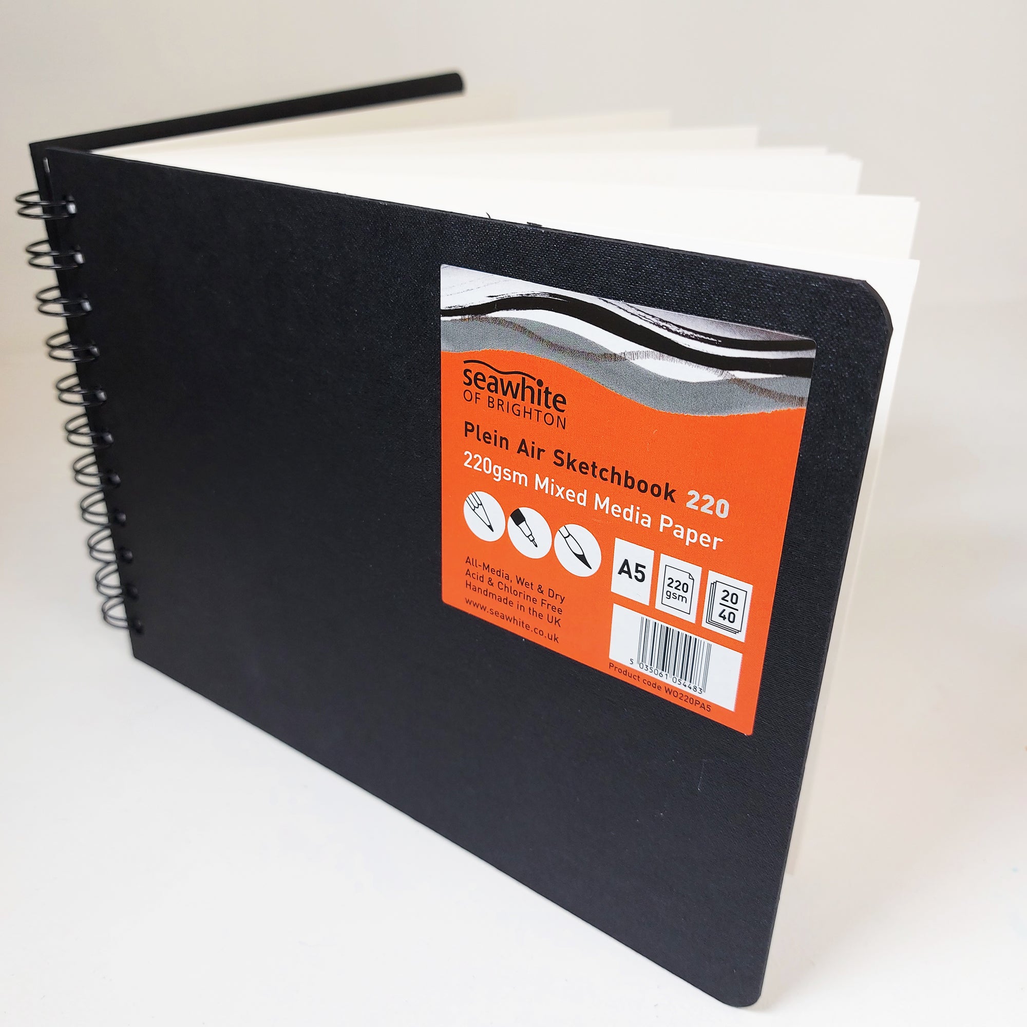 Seawhite Plein Air Mixed Media Sketchbook - Landscape - 220gsm - 20 Sheets
