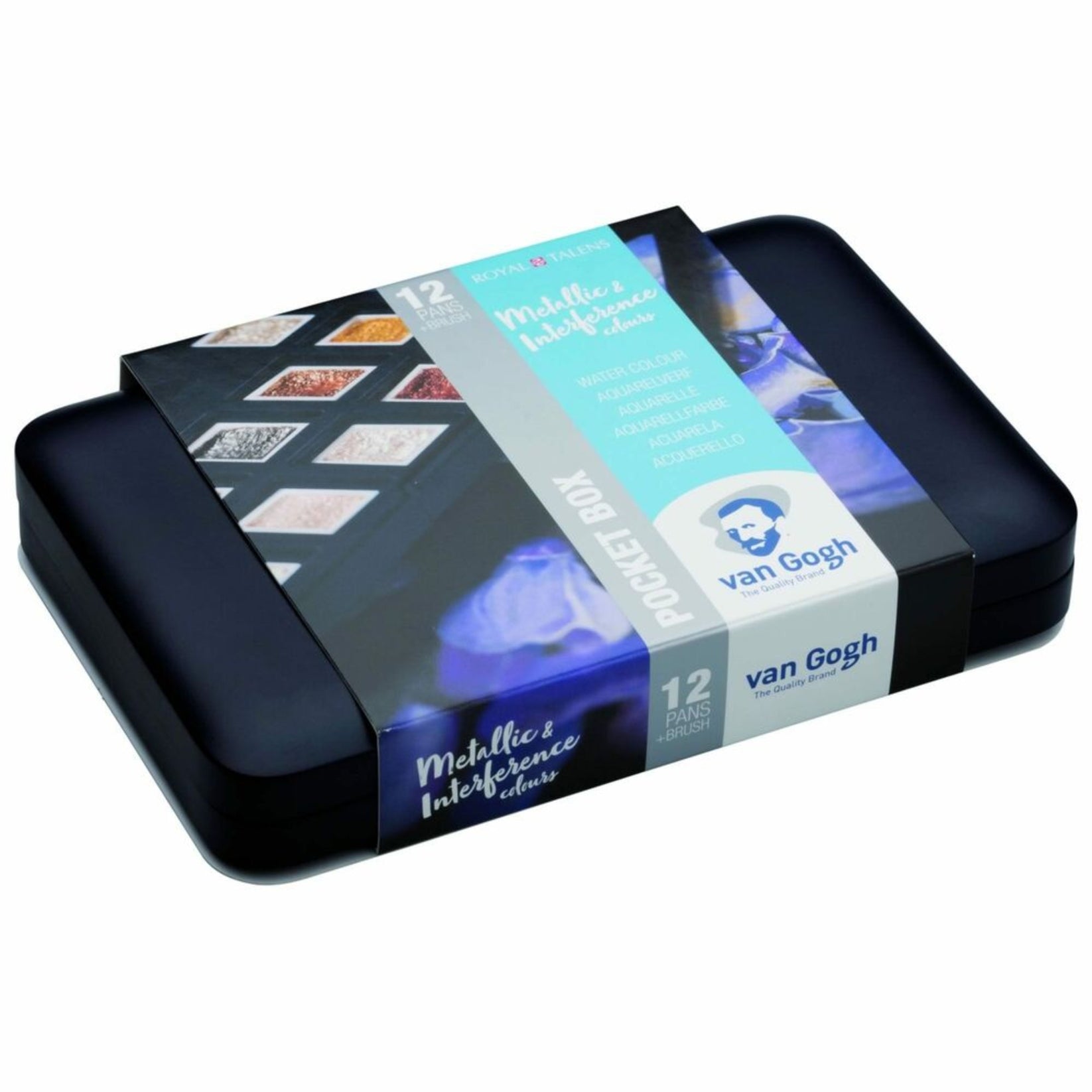 Van Gogh Pocket Watercolour Box - Metallic & Interference Colours - Se ...